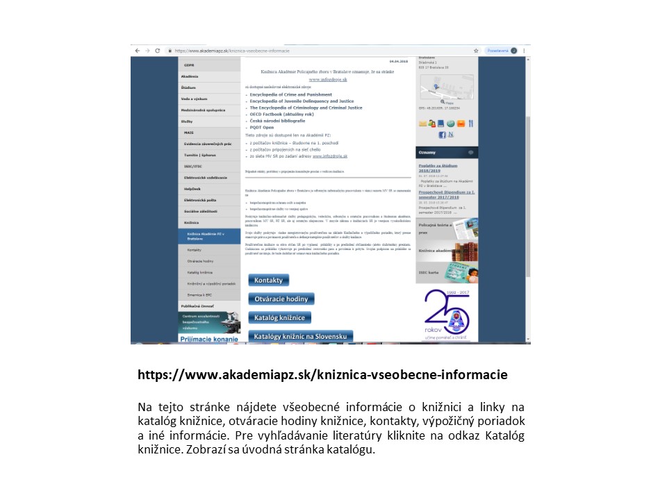 Vyhľadávanie v katalógu knižnice | AkademiaPZ